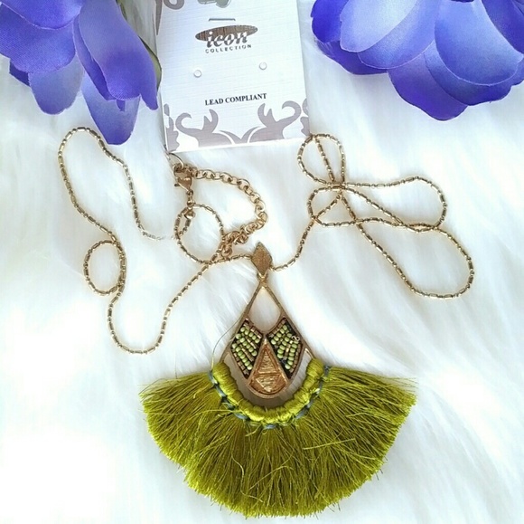 Icon Collection | Jewelry | Icon Collection Boho Tasselbead Pendant ...